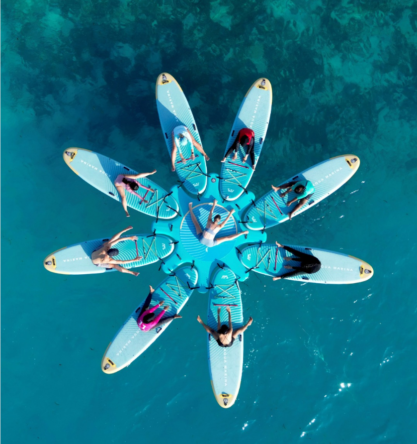 Yoga Fitness Platform Rental | Inflatable Floating Deck for Retreats ...